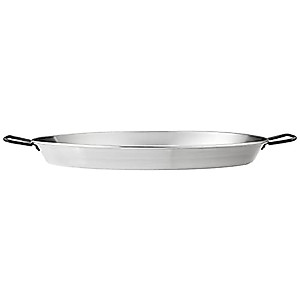 Garcima 18-Inch Pata Negra Restaurant Grade Paella Pan, 45cm