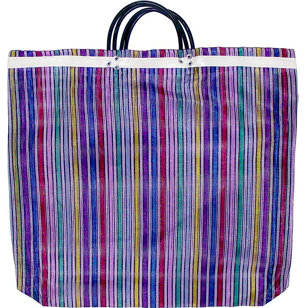 3 Large Mercado Bags, High Thread Mesh 20 x 22 Inches Market Reusable Grocery Bag