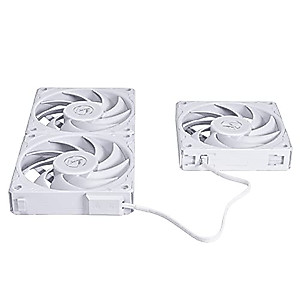 LIAN LI UNI Fan P28 120 Triple Pack White with a Fan Speed Controller - P28120-3W