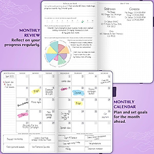 Legend Planner Hourly Schedule Edition – Deluxe Weekly & Daily Organizer with Time Slots. Time Management Appointment Book Journal for Work & Personal Life, Undated, A5 Hardcover – Purple, Debossed