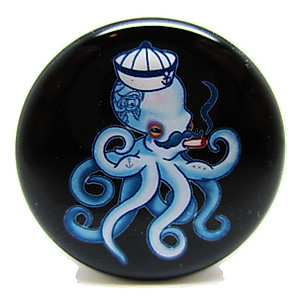 Pierced Republic Octopus Couple Ear Plugs - Acrylic Screw-On - 10 Sizes *Pair* (00 Gauge (10mm))