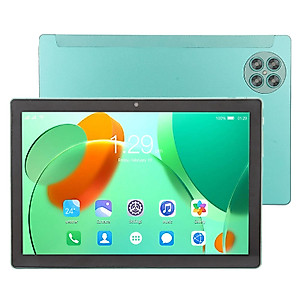 CUIFATI 2 in 1 Tablet 10.1 Inch Octa Core Processor FHD Screen 8GB RAM 256GB ROM 5G WiFi Support 4G Network Fast Charging Tablet with Keyboard,Green (US Plug)