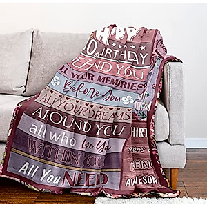 Best 30th Birthday Gifts for Her - Happy 30th Birthday Gifts for Women - Gifts for 30th Birthday Woman - Birthday Gift Ideas for Women 30th - 30th Birthday Decorations for Women Blanket 50" x 60"