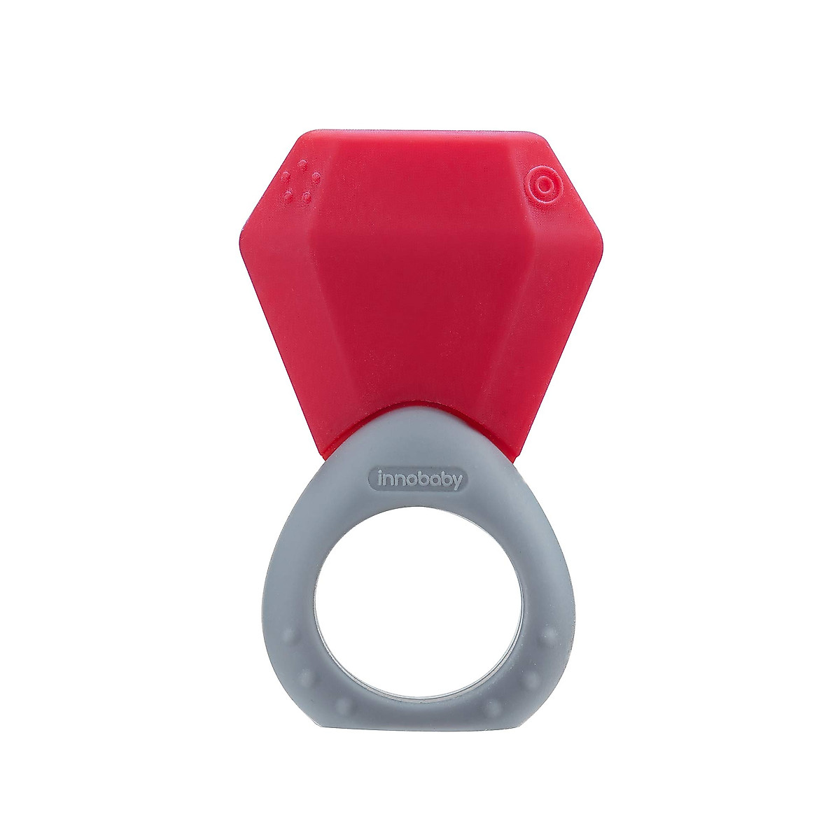 Innobaby TEETHIN' Smart Birthstone Ring TEETHER - January (Garnet)