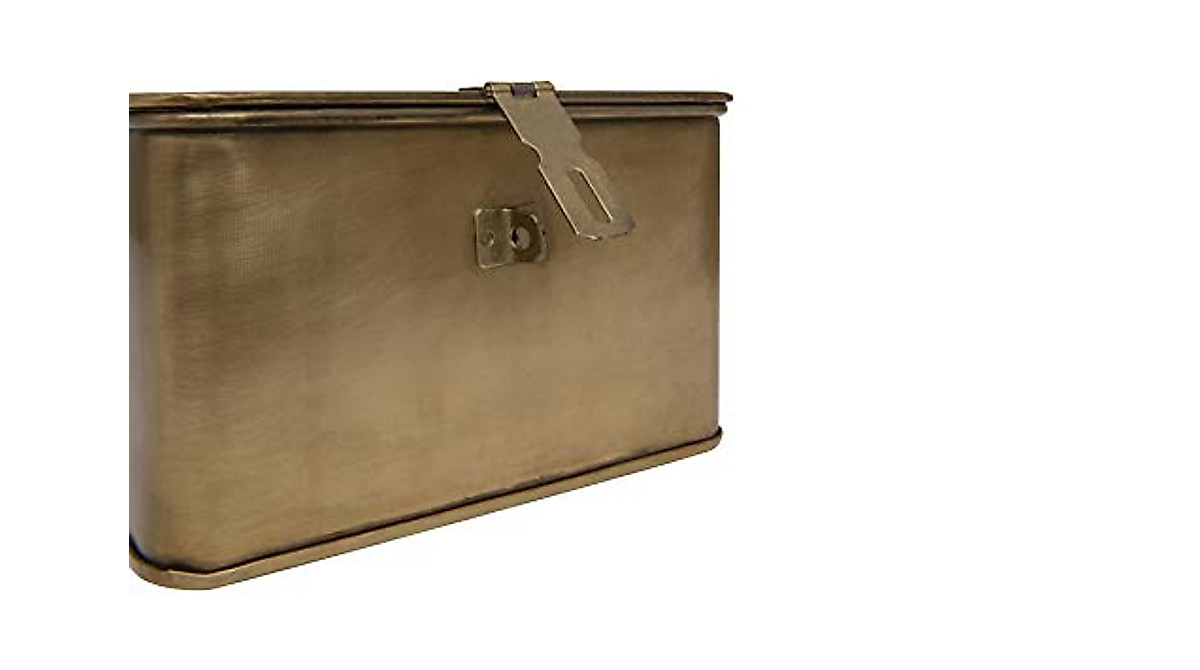 Stylish Gold Decorative Metal Boxes Set by Creative Co-Op