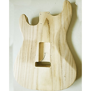 DIY Electric Guitar Kits Strat Style Beginner Kits 6 String Right Handed with Paulownia Wood Body Maple Neck Rosewood Fingerboard Chrome Hardware Build Your Own Guitar.