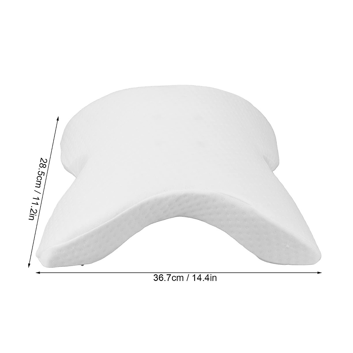 TOPINCN Sleeping Pillow Couple Pillow Arm Pillow Slow Rebound Pressure Pillow Cuddle Pillow Memory Foam Travel Arched Shaped U Pillow Providing Comfort