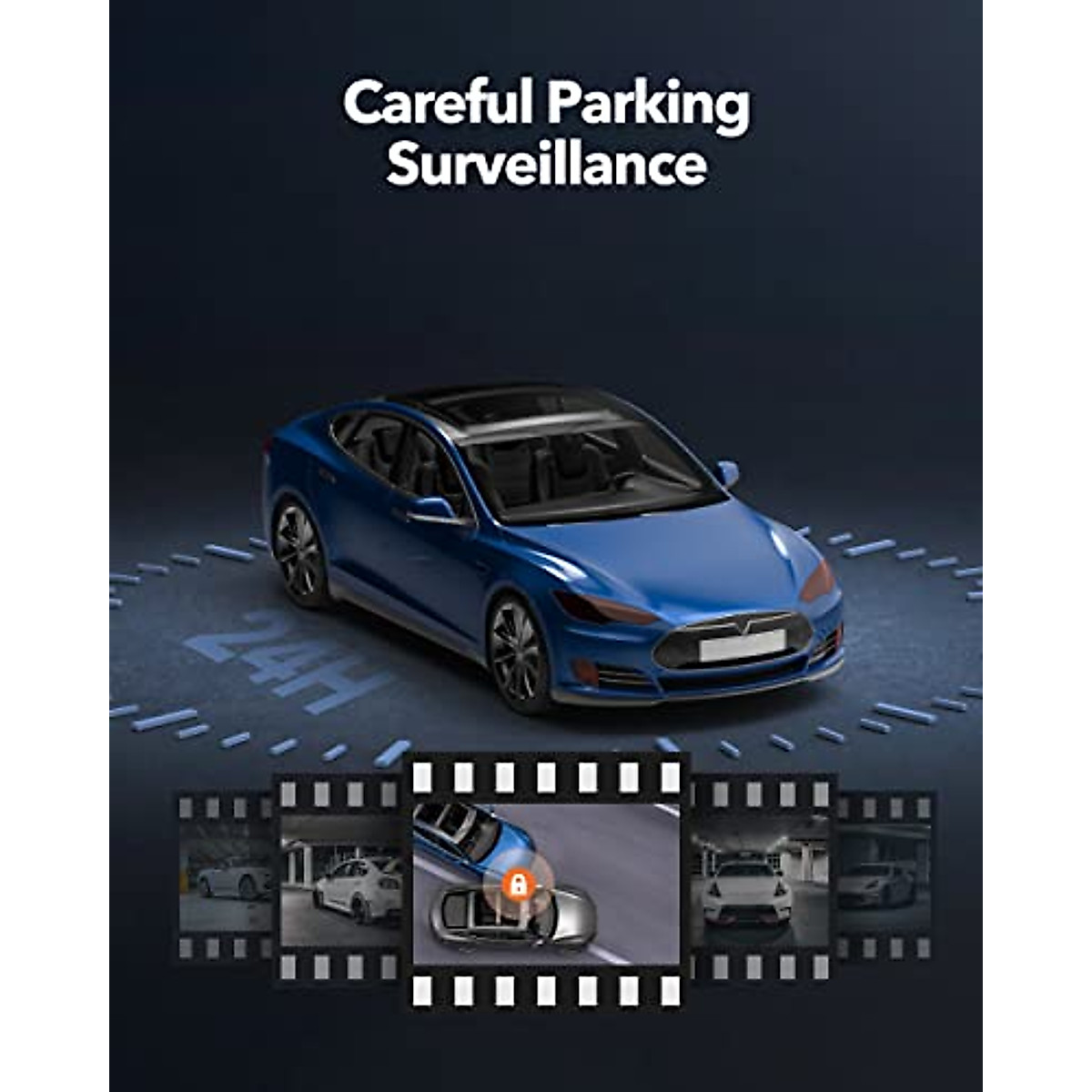 WOLFBOX G850 4K Mirror Dash Cam,12'' Mirror Dash Cam Front and Rear,1080P Rear View Mirror Camera,Dual Dash Camera for Cars with 64GB TF Card & GPS,Super Night Vision,Parking Monitoring