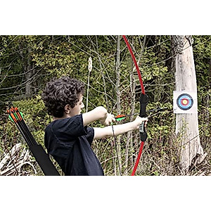 AUVIM 45" Bow and Arrow Set for Youth Kids Junior Beginner Bow Gift Outdoor Archery Set 18 Lb for Teen Outdoor Sports