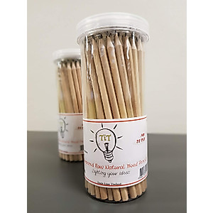 Pre-sharpened Raw Natural Wood Pencils 72 PCs in Box : TiT
