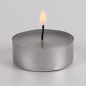 10 Pack Unscented Tea Light Candles 4.5 Hours Smokeless, Dripless Small Votive Mini 1.5" Tealight Candles for Home Decorative, Pool, Shabbat, White