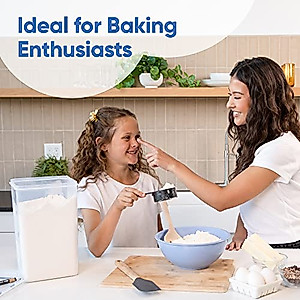 Chef's Path Extra Large Food Storage Containers with Lids Airtight (6.5L|220 Oz|2 Pack) for Flour, Sugar, Rice & Baking Supply - Airtight Kitchen & Pantry Bulk Food Storage for Kitchen Organization