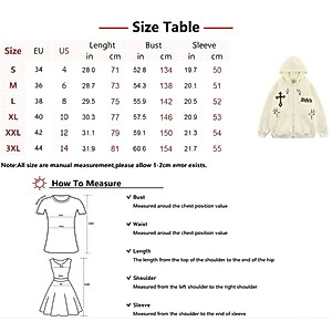 GIRSARRDER Zip Up Hoodies Womens Men Jackets Loose Fit Y2k Star and Cross Graphic Print Sweatshirt Gothic Oversized Jackets A-Black