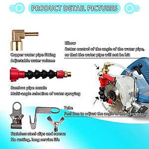 Cutting Machine Misting System Water Sprayer Adjustable Dust Remover Nozzle Coolant Misting Brick for Tile Cutting Machine Grinder (1)