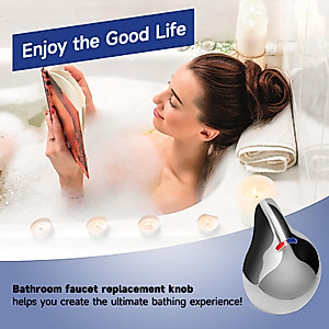 RP28595 Shower Handle Replacement Parts Temperature Control Knob for Delta Faucet Temperature Knob and Cover, Replacement Parts for Delta Shower