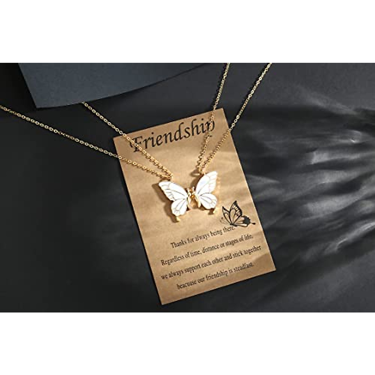 XIANNVXI Friendship Best Friend Necklace Bracelet Set BFF Gift Matching Necklaces Bracelet Jewelry for 2 - Gold