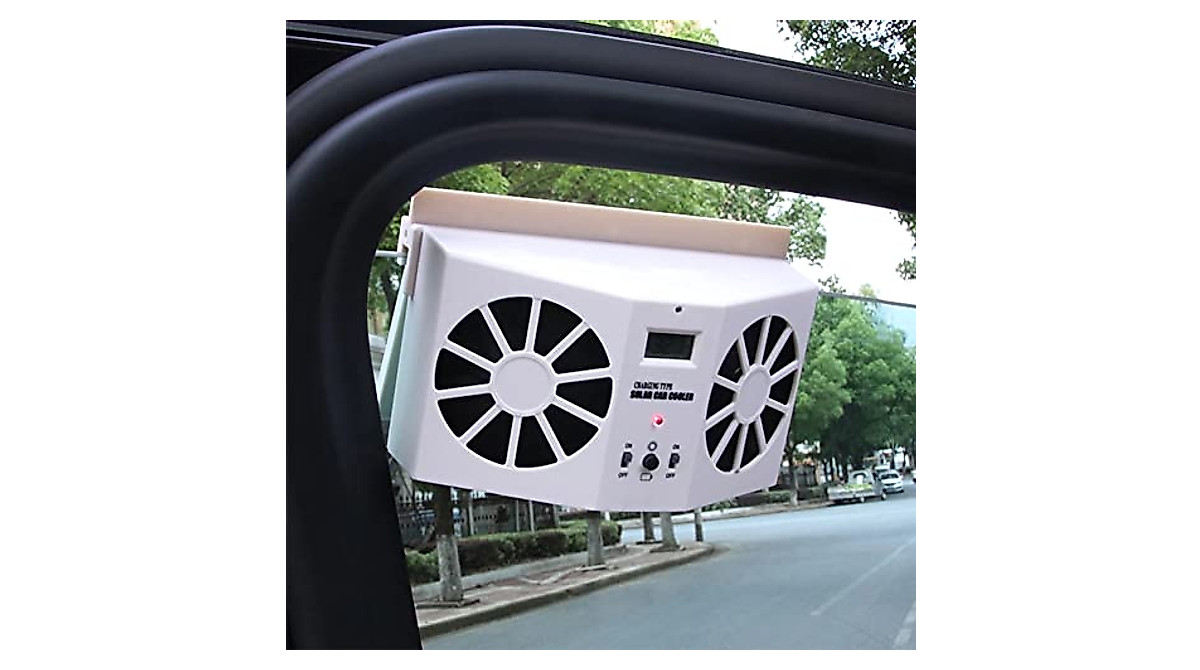 Eco-Friendly Solar Car Window Fan for Fresh Air
