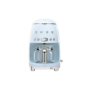 Smeg 50's Retro Drip Coffee Maker with Extra Carafe, Pastel Blue