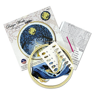 Design Works Crafts Campfire Counted Cross Stitch Kit with Hoop