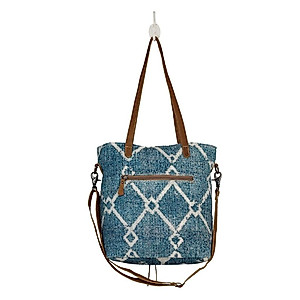 Myra Bag Beguile Shoulder Bag Upcycled Canvas, Rug & Leather S-2643