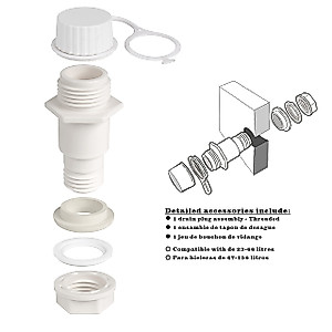 LBB-Parts Cooler Drain Plug Replacement for Igloo Cooler Ice Chest, Blue Plastic Drain Plug