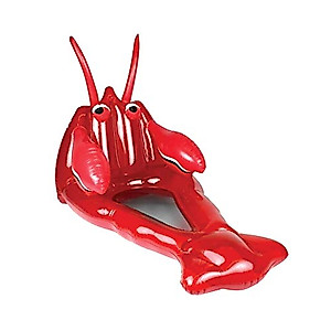 Poolmaster Lobster Lounge Ride-On , Red