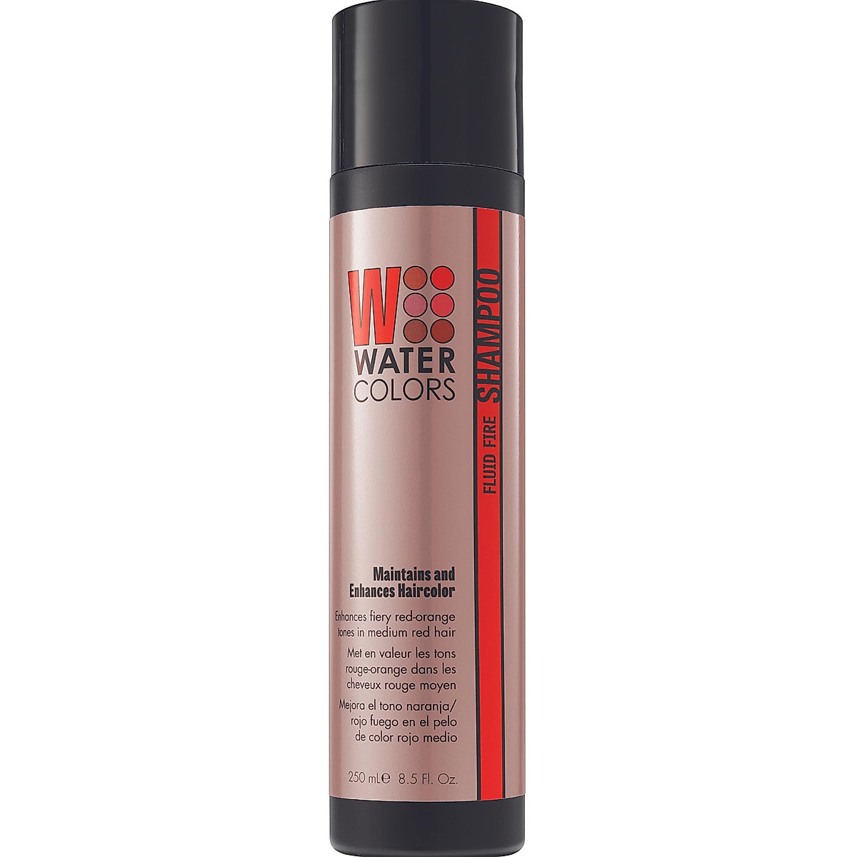 Watercolors Semi Permanent Color Depositing Shampoo. Sulfate & Paraben Free to Maintain & Enhance Hair Color 8 fl oz - FLUID FIRE