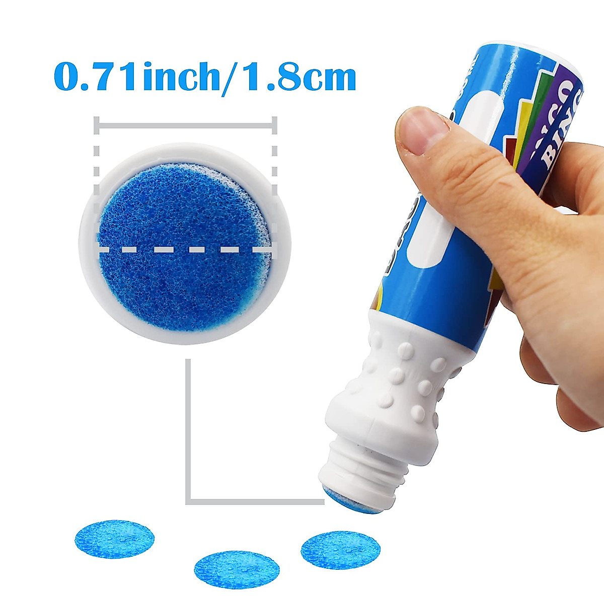 Yuanhe Bingo Daubers Dot Markers - Mixed Colors Set of 12 Pack