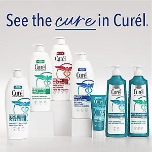 Curel Hydra Therapy Itch Defense Moisturizer and Body Wash Set, Wet Skin Lotion + Curel Itch Defense Calming Daily Cleanser, Body Wash, for Dry, Itchy Skin, 12 oz & 10 oz, Pack of 2