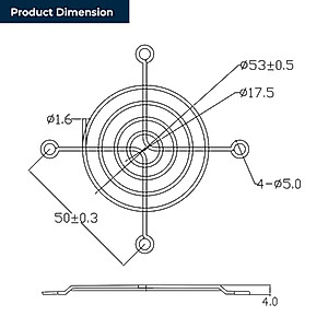 60mm Black Finger Grill (2 Pack)