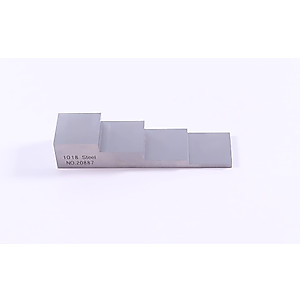 4 Step Test Block 1018 Steel Calibration Block UT Block 0.1"0.2"0.4"0.6" Thickness Step Wedge Ultrasonic Test Block Carbon Steel Block with ABS Carrying case ASTM E797