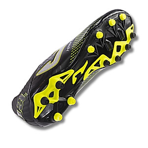 Joma - Soccer Shoes for Men - Microfiber Football Shoes for Men - Mens Cleats (Black, US Footwear Size System, Adult, Men, Numeric, Medium, 10.5)