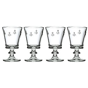 La Rochere French Bee Wine Glass, 8-Ounce, Set of 4