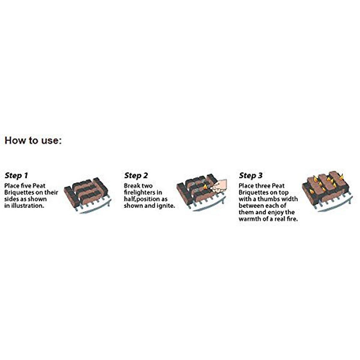 Bord Na Mona Irish Peat Briquettes (20-22 Fire Logs), Brown