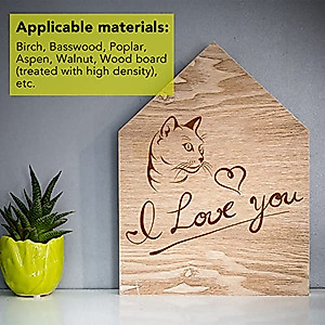 FUMILE Wood Burning Pen Set, 12PCS with 6PCS Scorch Pen Marker and Equipped with 6PCS Replacement Cores for DIY Wood Painting,Suitable for Artists and Beginners in DIY Wood Projects.