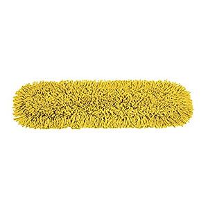 Rubbermaid Commercial Products - 2018810 Maximizer Dust Mop Pad and EZ Access Scraper, 24in, Replacement Pad Yellow