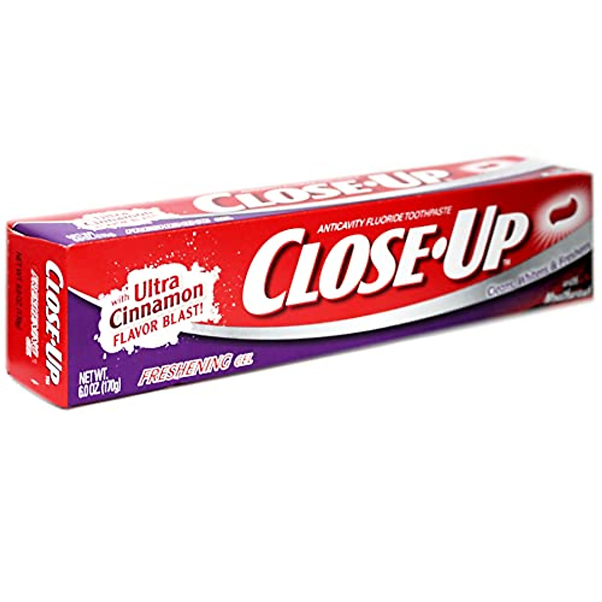 Close-Up Anticavity Fluoride Toothpaste Gel Cinnamon - 6 oz, Pack of 6