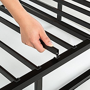 Zinus 9 Inch Quick Lock High Profile Smart Box Spring/Mattress Foundation/Strong Steel Structure, Queen & Michelle Compack 9-Leg Support Bed Frame, for Box Spring and Mattress Set, Queen