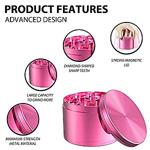 LITDAY Grinder 2.5 inch Pink