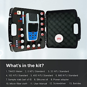 Apera Instruments, TN420 Portable White Light Turbidity Meter, EPA 180.1 Compliant