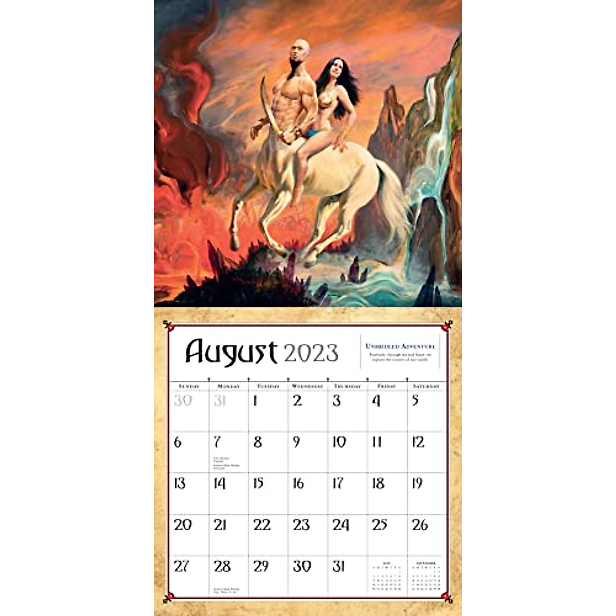 Boris Vallejo & Julie Bell's Fantasy Wall Calendar 2023: Escape to a World Swirling with Mystery and Magic
