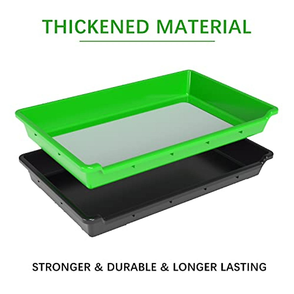 FuturHydro Trimming Tray 150 Micron Screen Keef Pollen & Herb Dry Sifter Tray with 2 Trimming Scissors Harvest Accessories (Green)