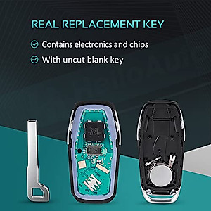 HelloAuto Key Fob Fits Ford Explorer 2016-2017 Fusion Edge Mustang, Keyless Entry Remote Key Fob Shell for Lincoln MKZ MKC MKX FCC ID : M3N-A2C31243300