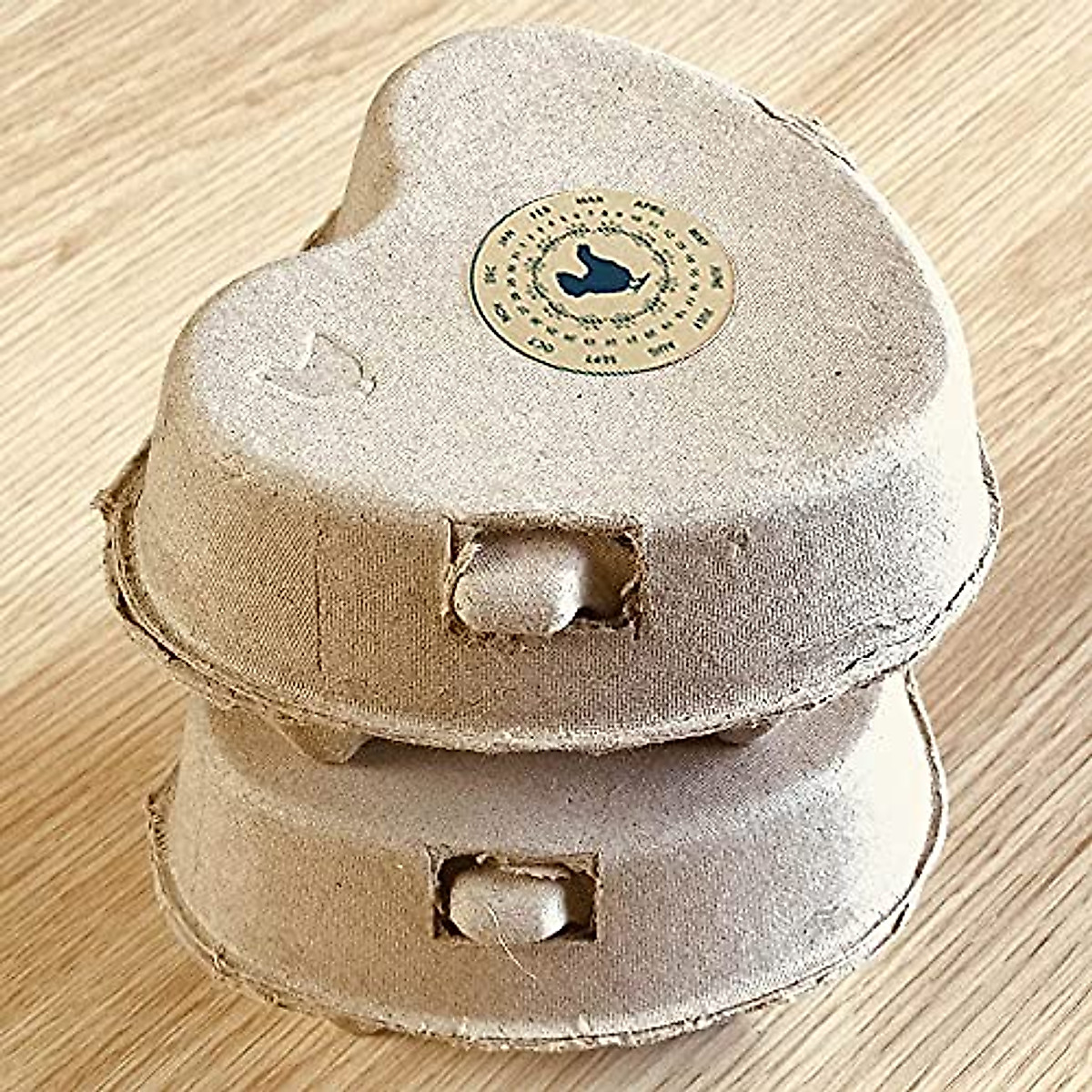 Heart Shaped 3-Egg Cartons for Backyard Chickens - 24 Pack