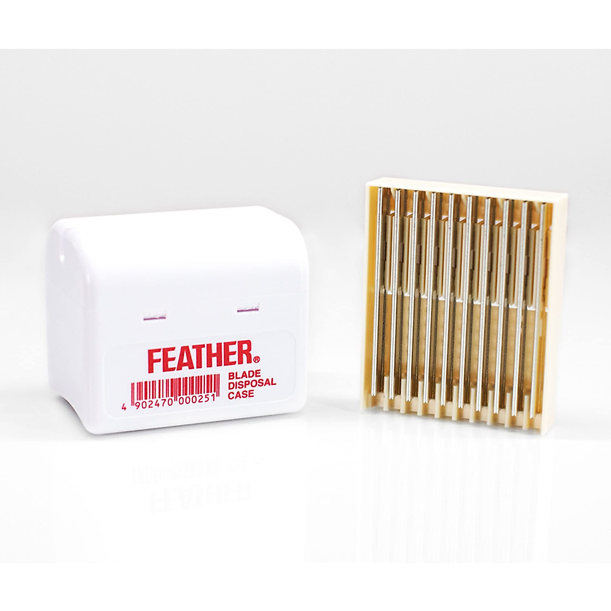 Feather Razor Blade Disposal Case for Barbers