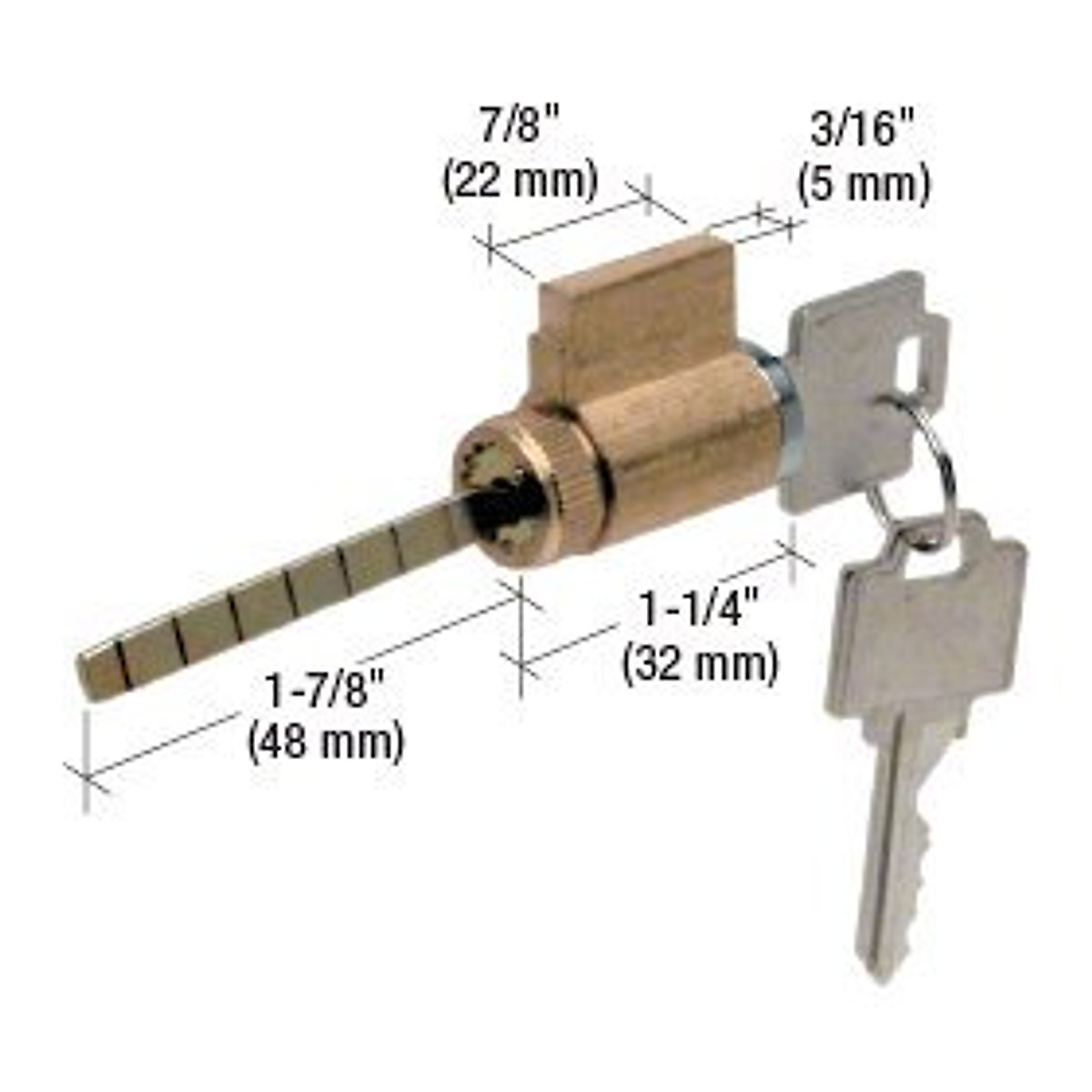 CRL Cylinder Lock with Compatible Keyway for Weiser Kwikset and Weslock - E2000