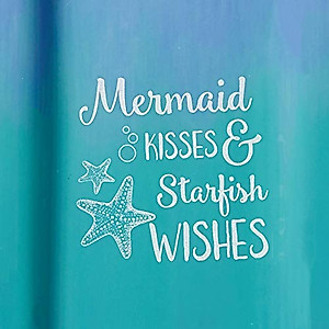 DEI Ceramic Spoon Rest, 8.74 x 3.86 x 1.06, Blue/Green