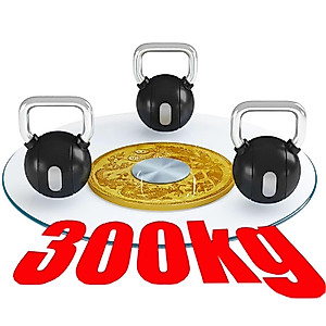 Large Lazy Susan for Dining Table Kitchen Glass Turntable Tempered Glass Round Turntable Rotating Serving Tray for Dining Table Rotating Tray Glass Serving Plate