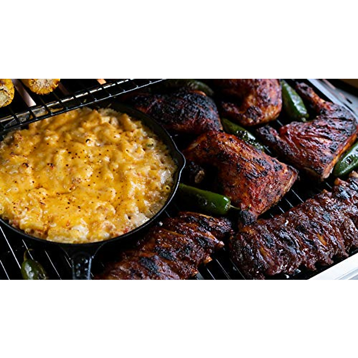 Megamaster 3-Burner Propane Gas Grill with 2 Foldable Side Tables, 30000 BTUs, Perfect for Camping, Outdoor Cooking, Patio and Garden Barbecue Grill, Silver and Black, 720-0988EA