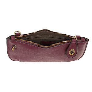 Joy Susan Women's Fashion Purse Mini Crossbody Wristlet Clutch Handbag - Plum